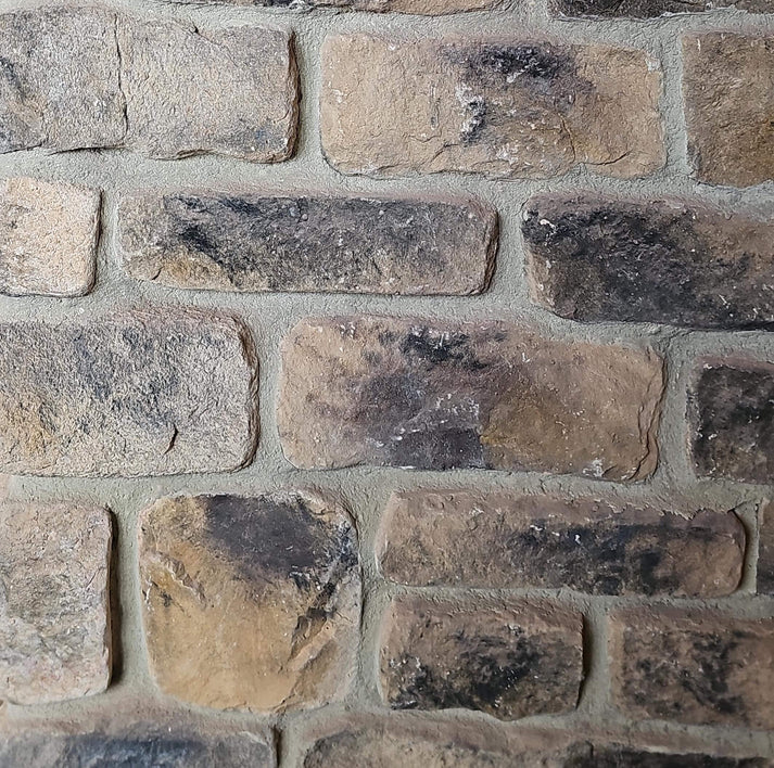 Stone Cladding | Charcoal Buff Weathered | Stone Slips | Stone Veneer